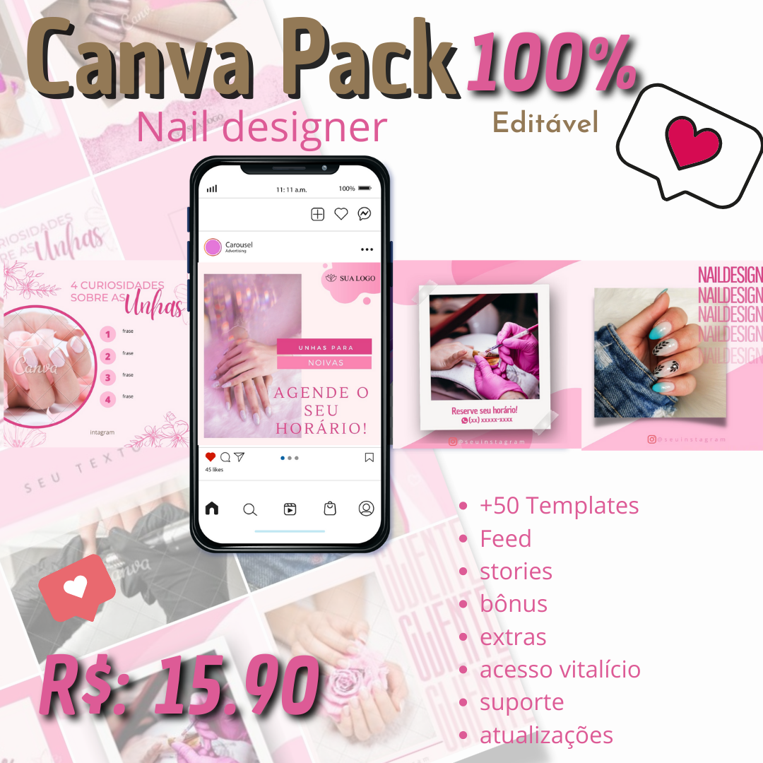 Pack canva Nail