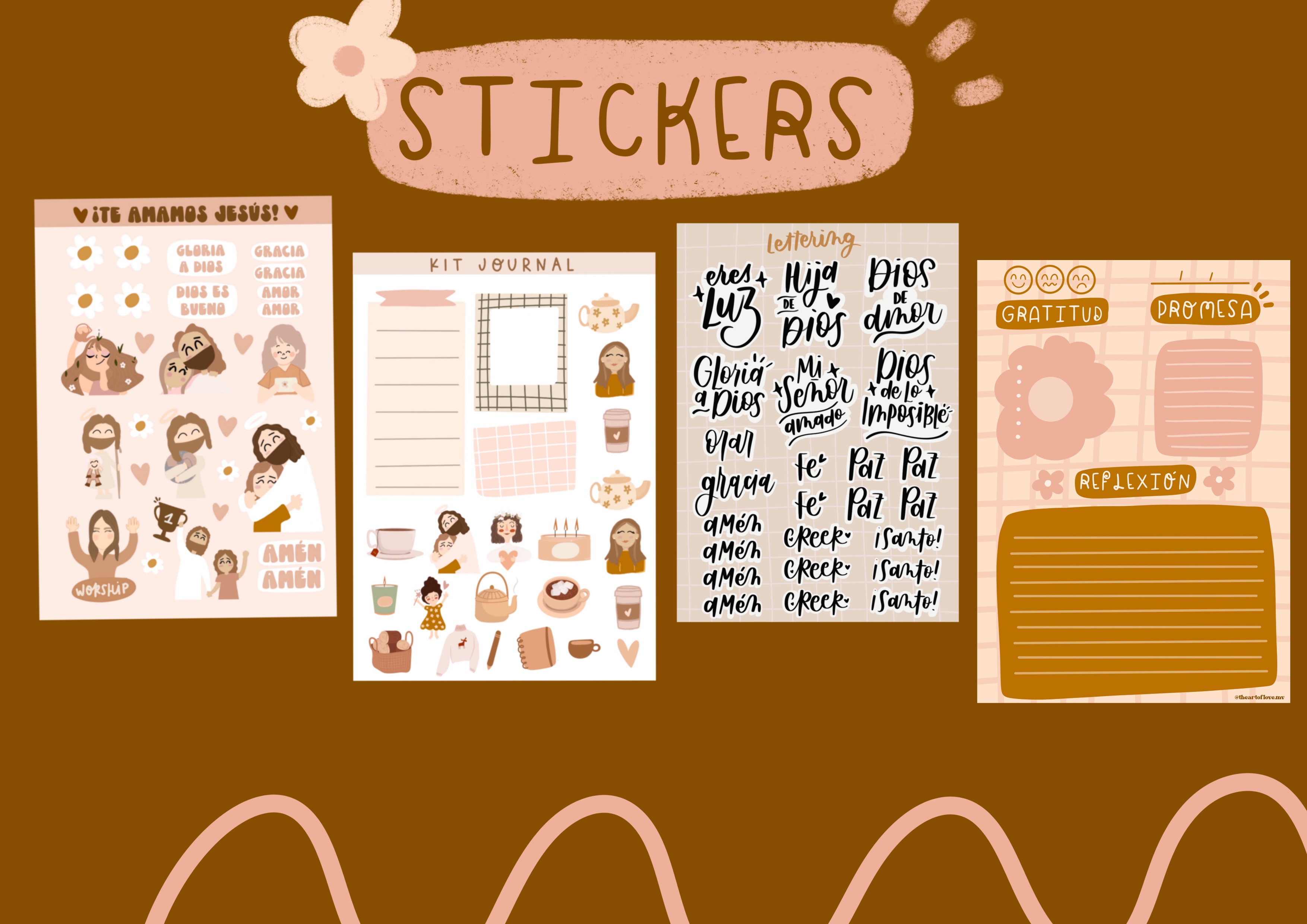 KIT STICKERS DE FE - Maria Del Cisne Viñan | Hotmart