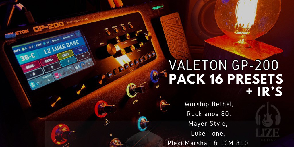 VALETON GP-200 PRESETS LT & JR | PACK 16 + IR´S | WORSHIP, 80's...