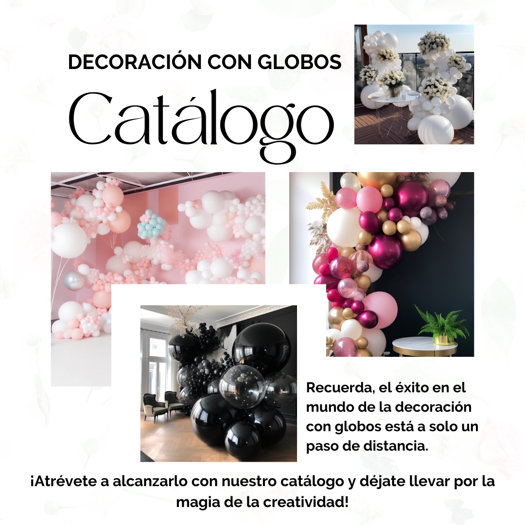 Catálogo de Decoración con Globos - Antonio Barrios | Hotmart
