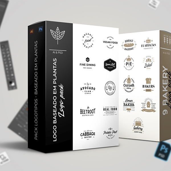 PSPRO PHOTOSHOP TUTORIAIS - PACK DE LOGOTIPOS
