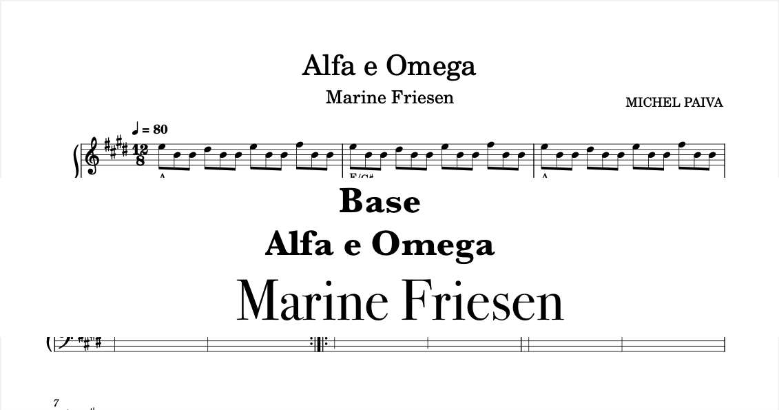 Base - Alfa e Omega - Marine Friesen