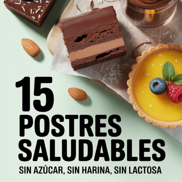 15 POSTRES SALUDABLES SIN AZÚCAR, SIN HARINA, SIN LACTOSA | Hotmart