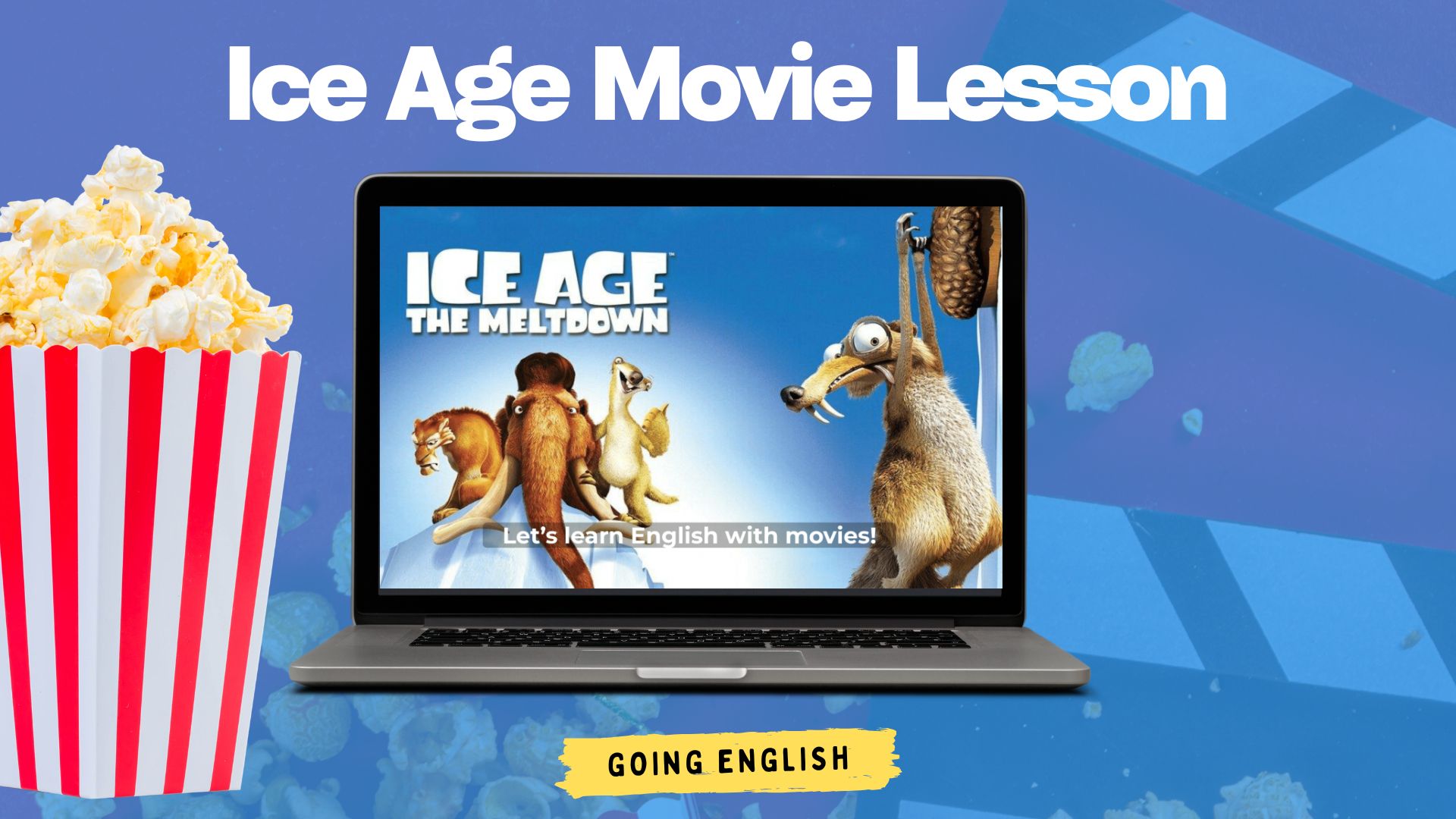Ice Age 1 Movie - ESL PowerPoint Movie English Lesson (B1-C2) - Goi...