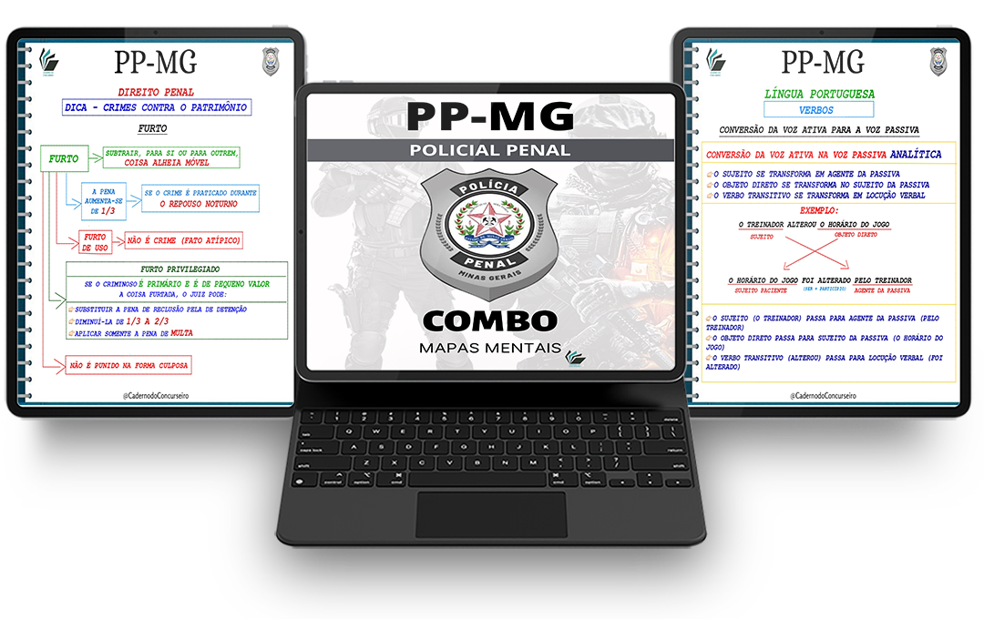COMBO PPMG: Policial Penal - Caderno do Concurseiro | Hotmart