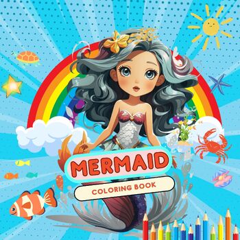 Mermaid Coloring page: For Kids Ages 3-8 (US Edition) Back to Schoo...