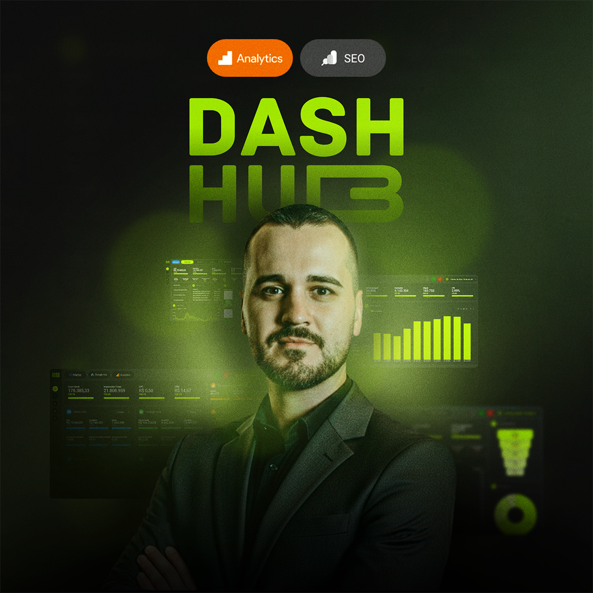 Dash Hub - Google Analytics + SEO - RAFAEL SAUDADE | Hotmart