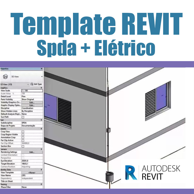 Template Completo Revit MEP – SPDA + Elétrico - TAPE AGENCY | Hotmart