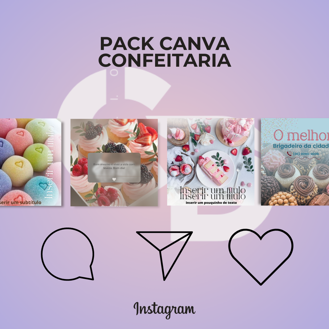 Pack Canva - Confeitaria