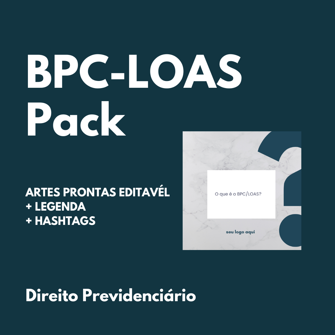 PACK BPC/LOAS Direito Previdenciário - Luana Santos | Hotmart