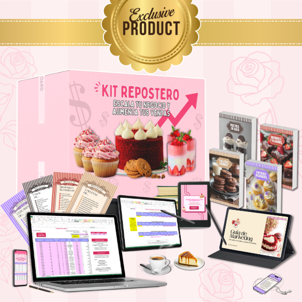 Kit Repostero: Emprende con postres desde casa