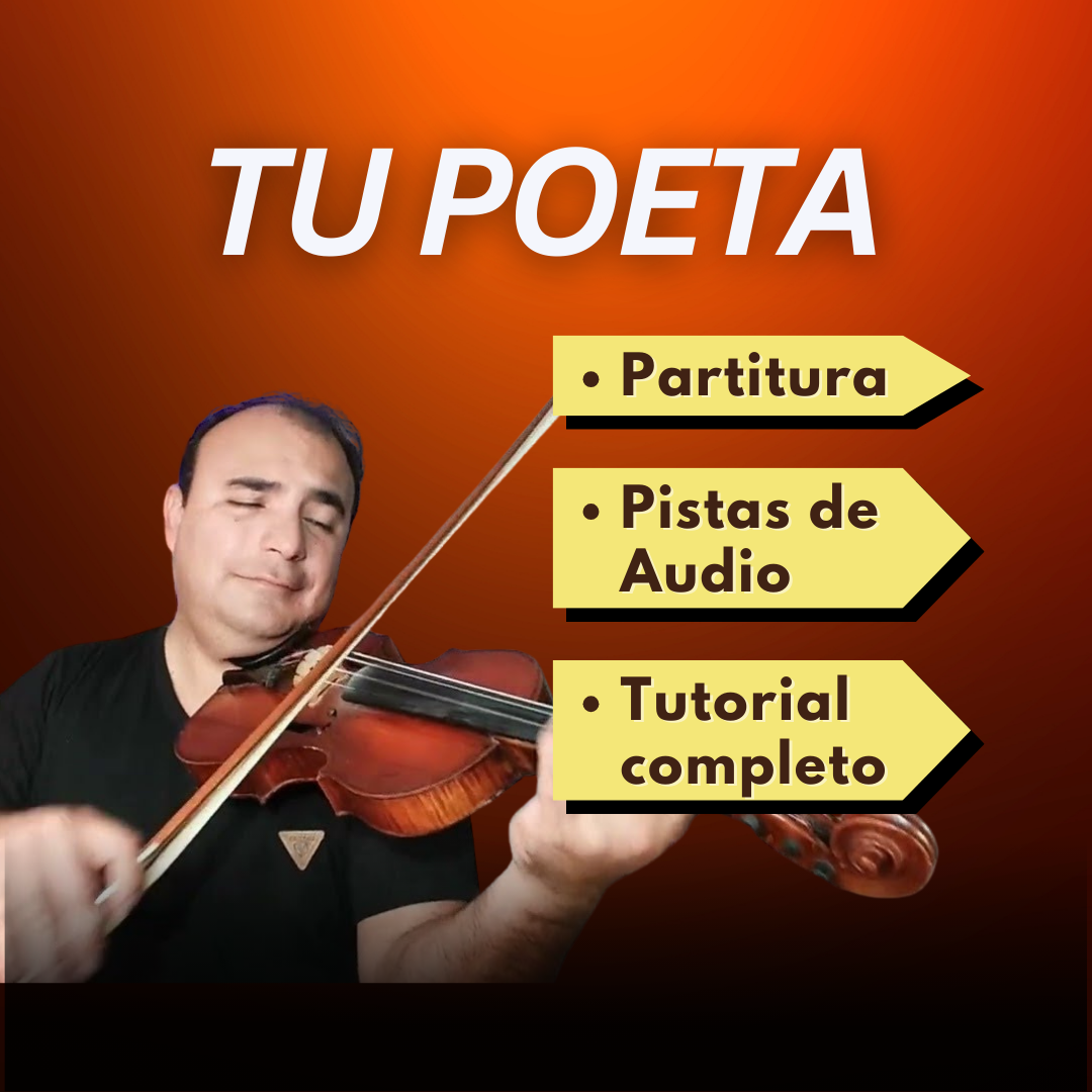 Tu Poeta - Tutorial Paso a Paso, Partitura y Pistas para Violin - D...