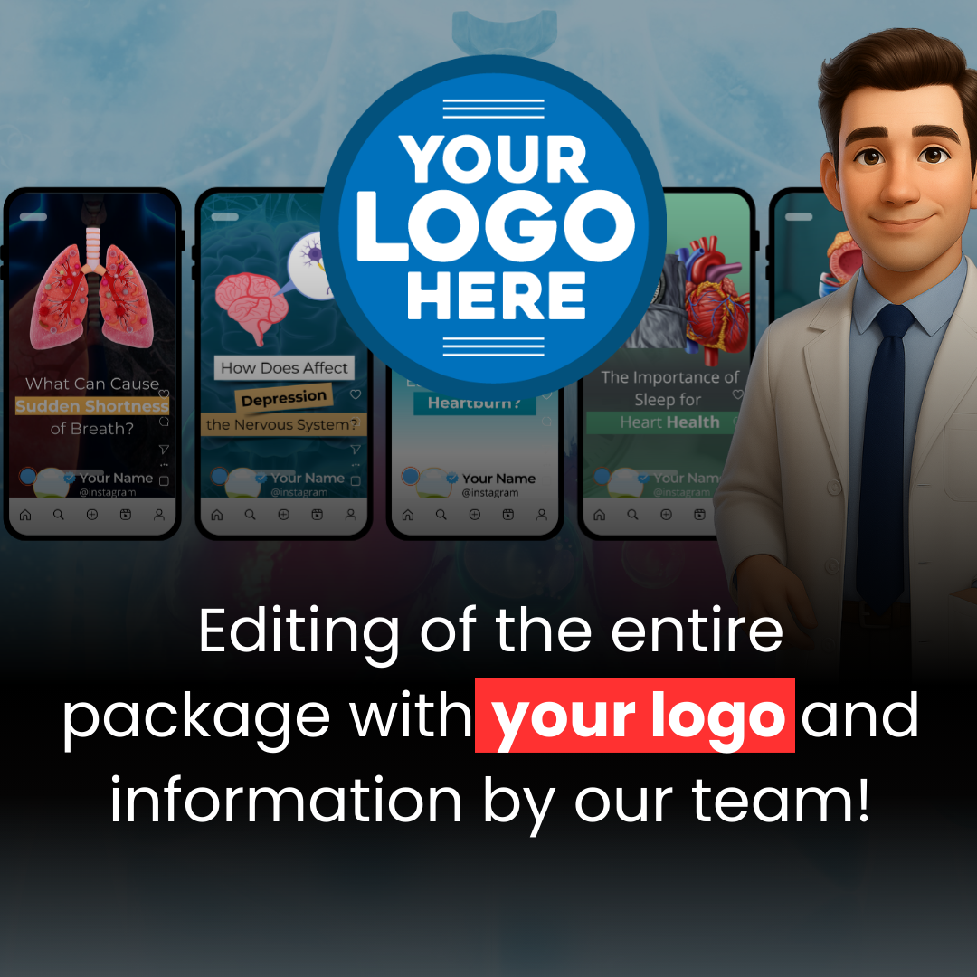 Editing of the entire package with your logo and information by our team!
