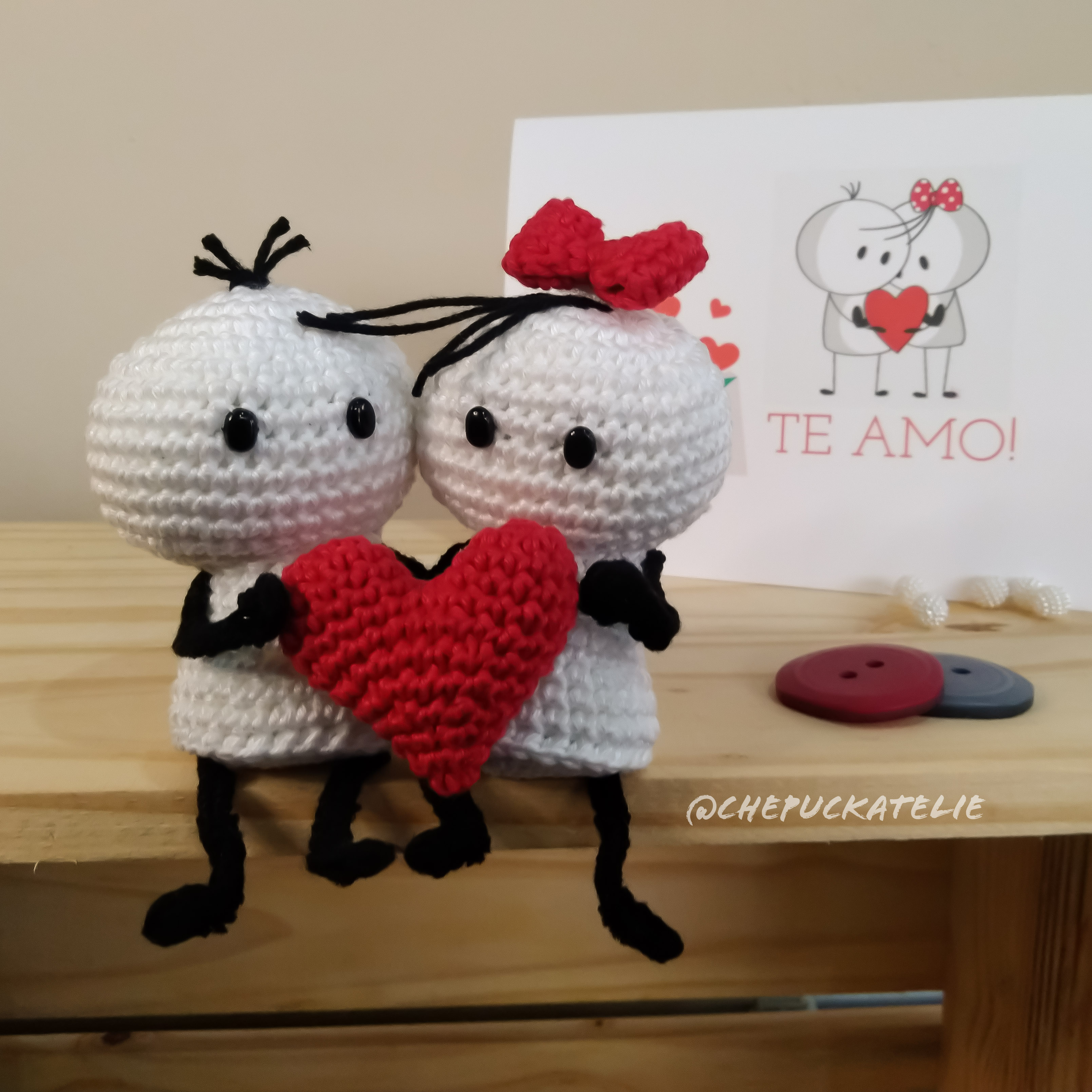 Receita Amigurumi Casal Apaixonado - Chepuck Ateliê | Hotmart