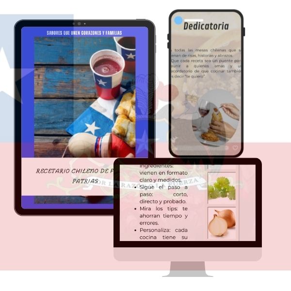 Recetario Chileno: Sabores de Fiestas Patrias - ESTUDYM | Hotmart