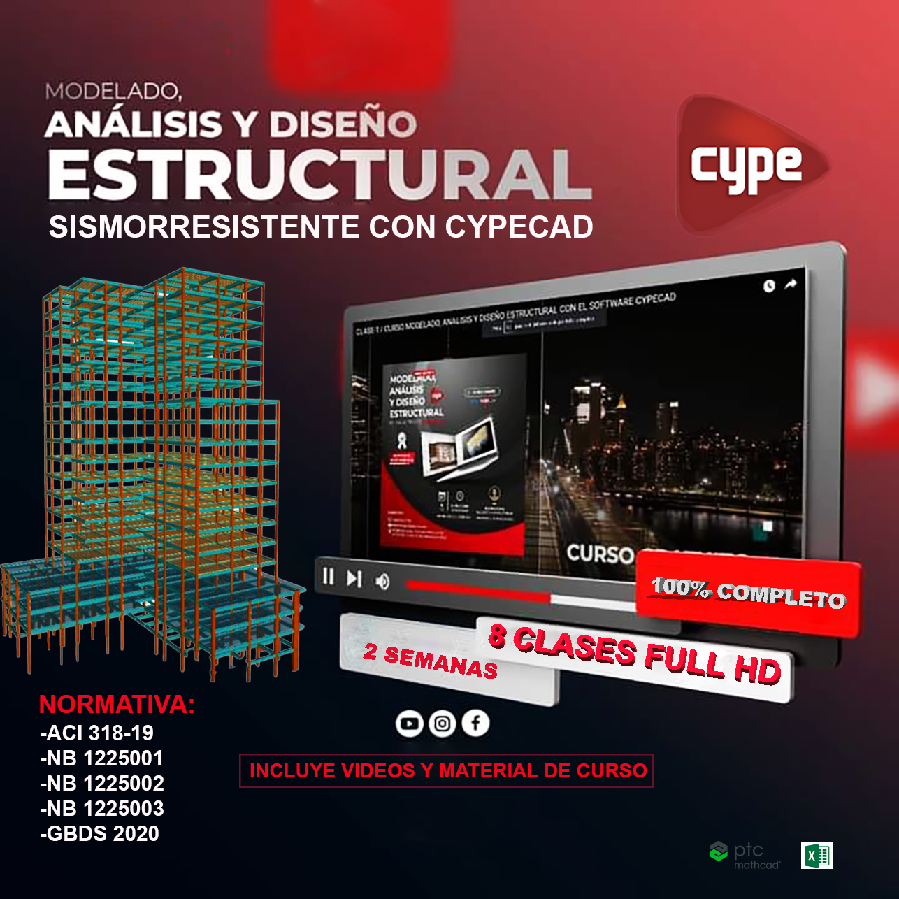 MODELADO ANALISIS Y DISEÑO ESTRUCTURAL DE H°A° SISMORRESISTENTE CON CYPECAD