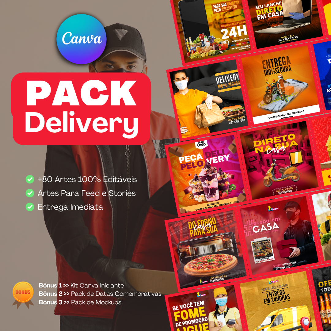Pack Canva Para Para Delivery - André Moraes | Hotmart