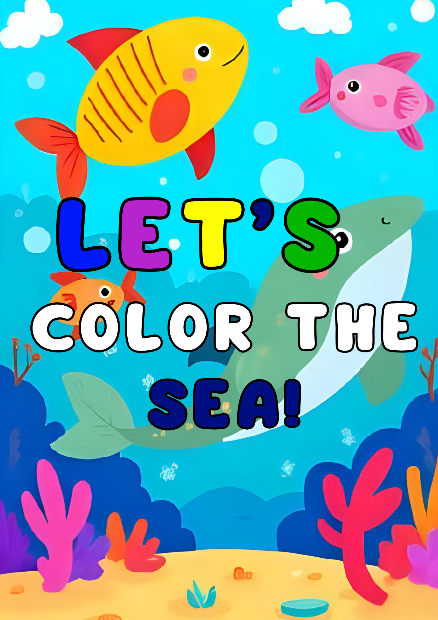 Under the Sea Adventure Coloring Book for Kids | Hotmart