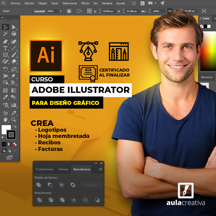 Adobe Illustrator para diseño gráfico