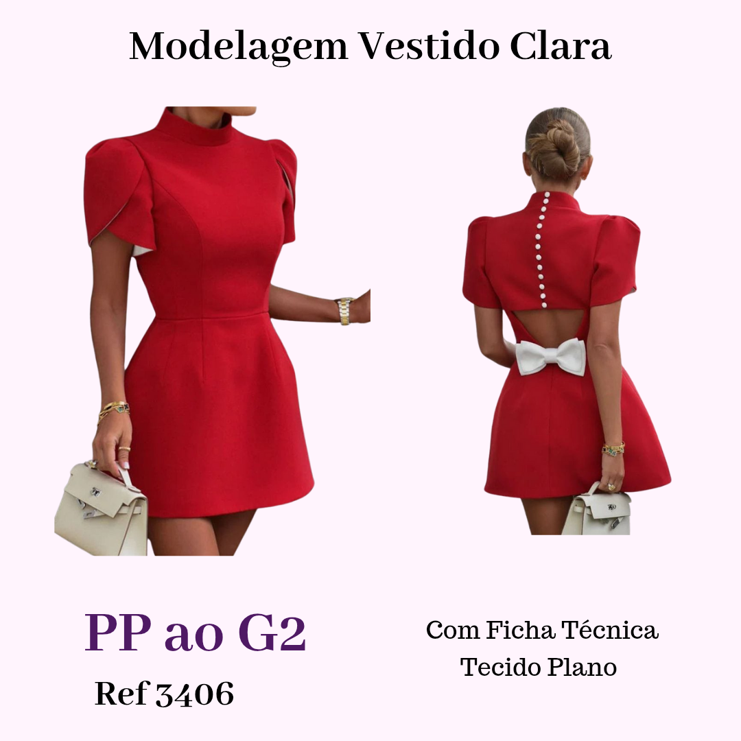 Modelagem Vestido Clara ref.3406