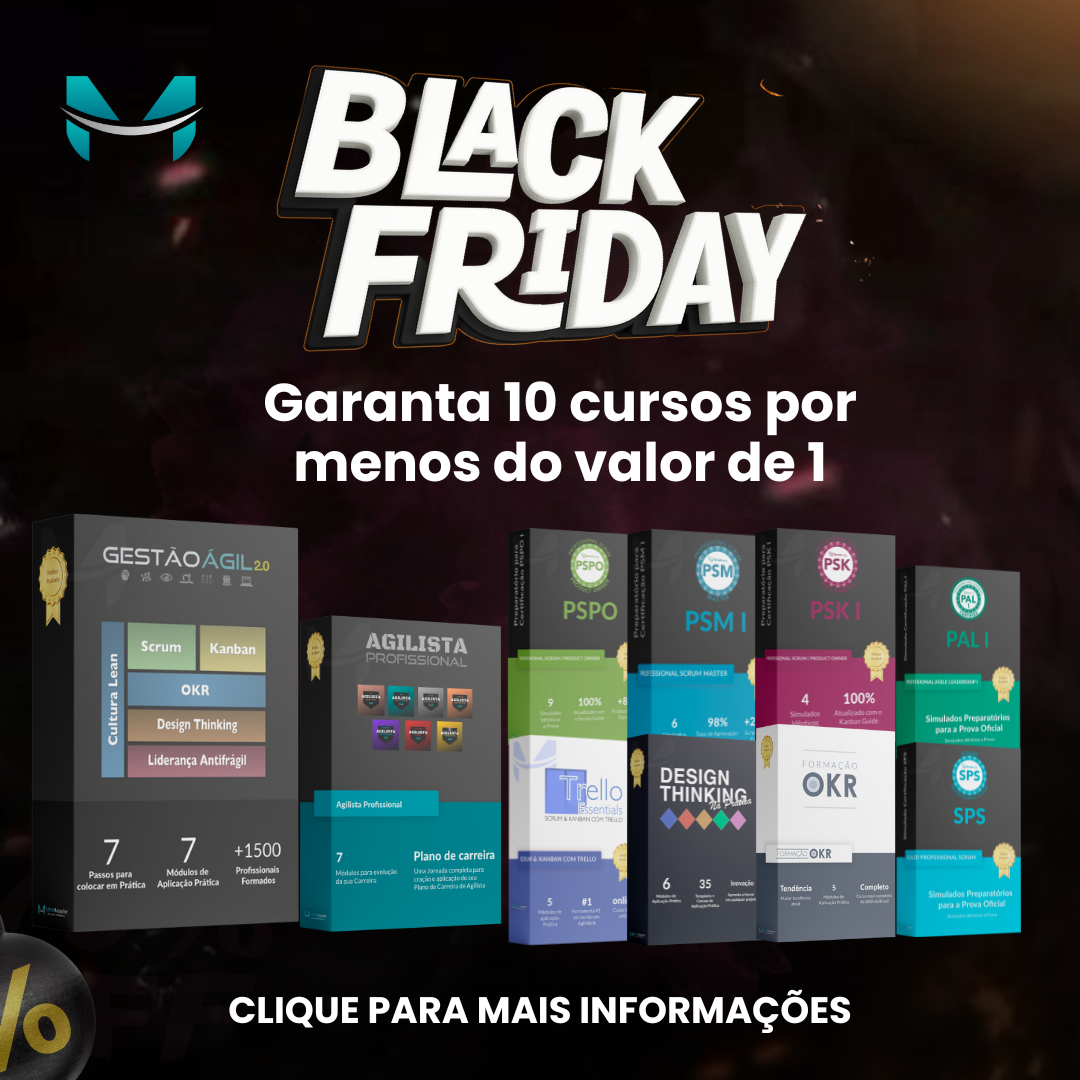 Black Friday - 10 cursos por menos do valor de 1
