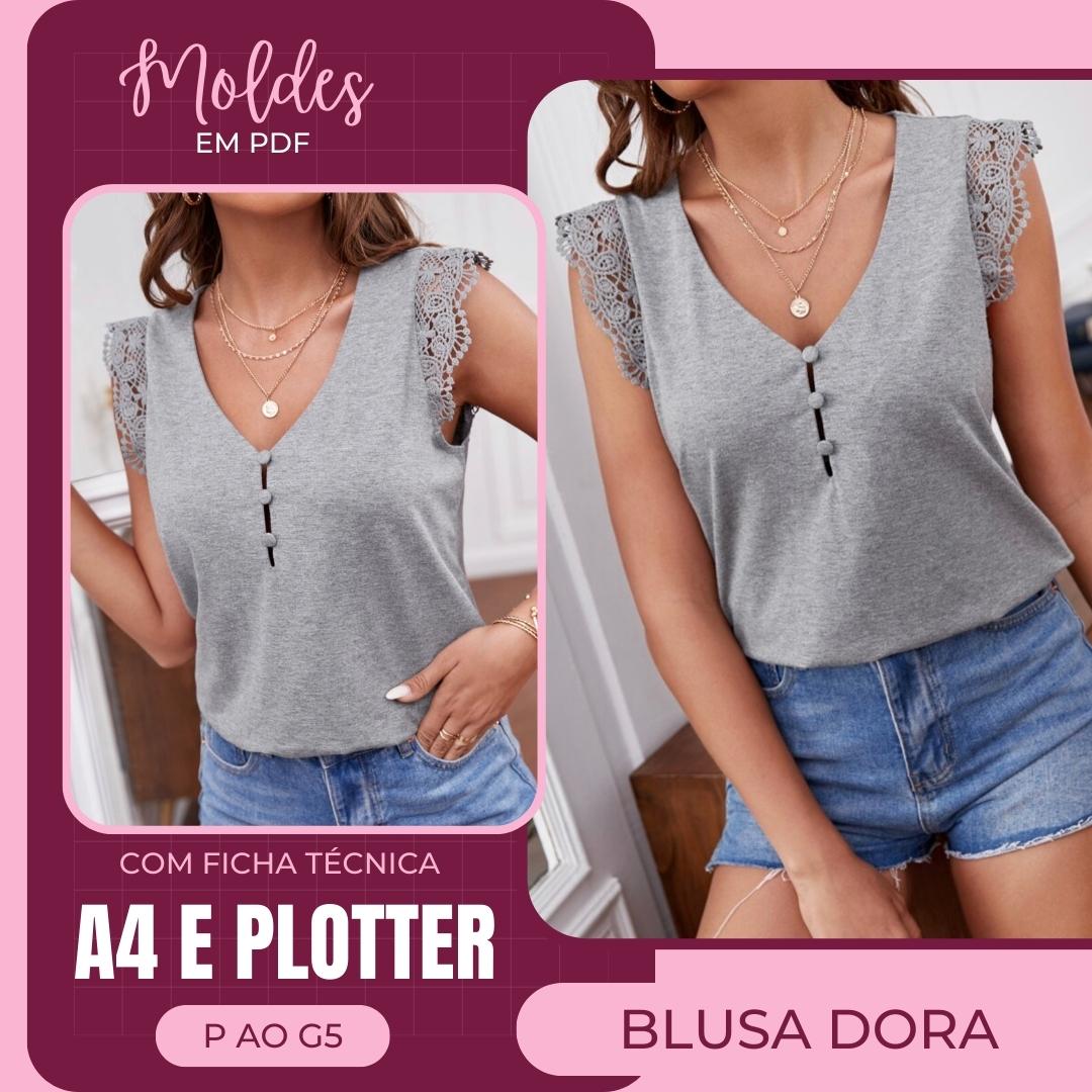 Blusa Dora - Molde em PDF