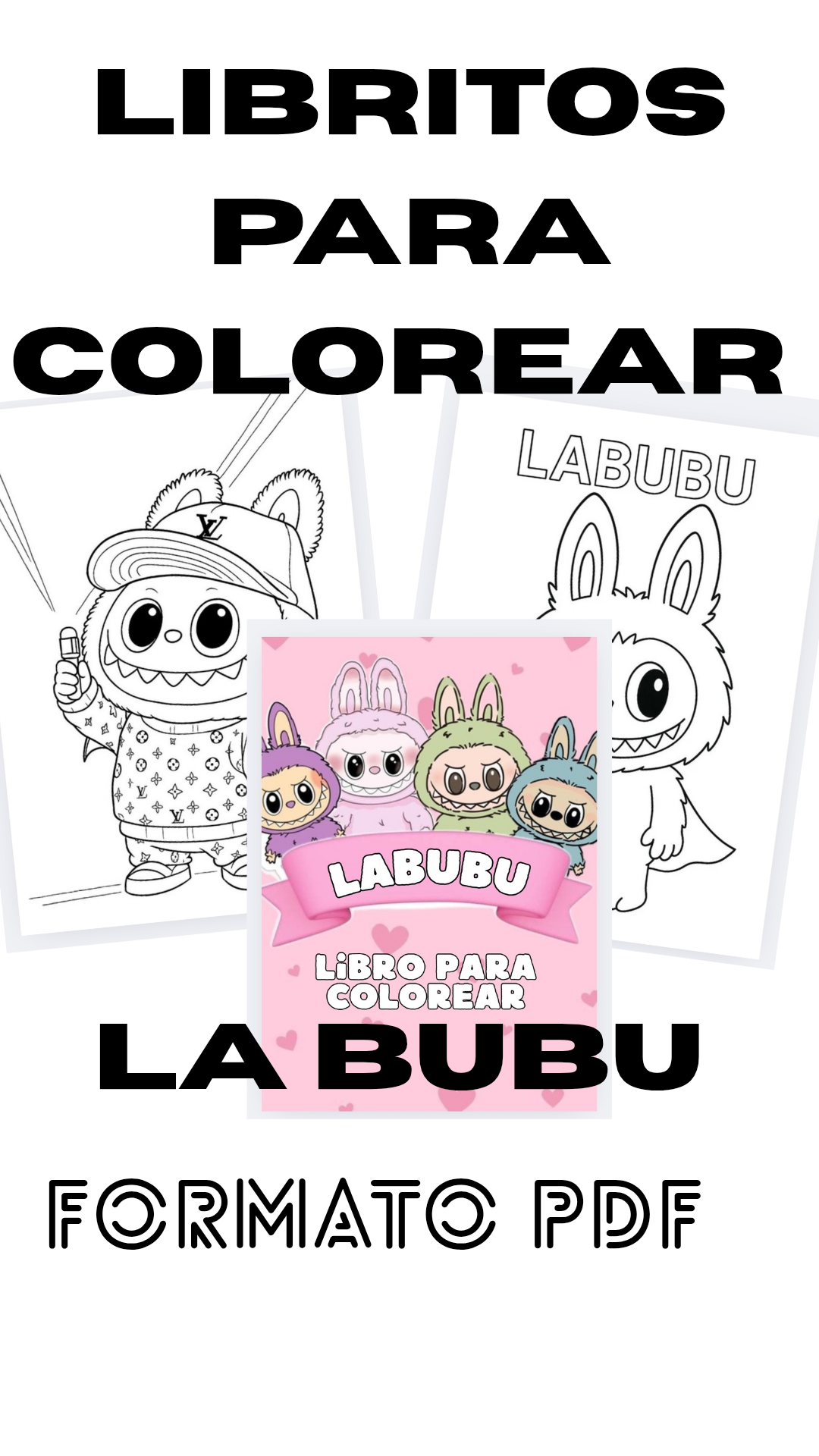 Librito para colorear "labubu" - Priscila mariel Bravo | Hotmart