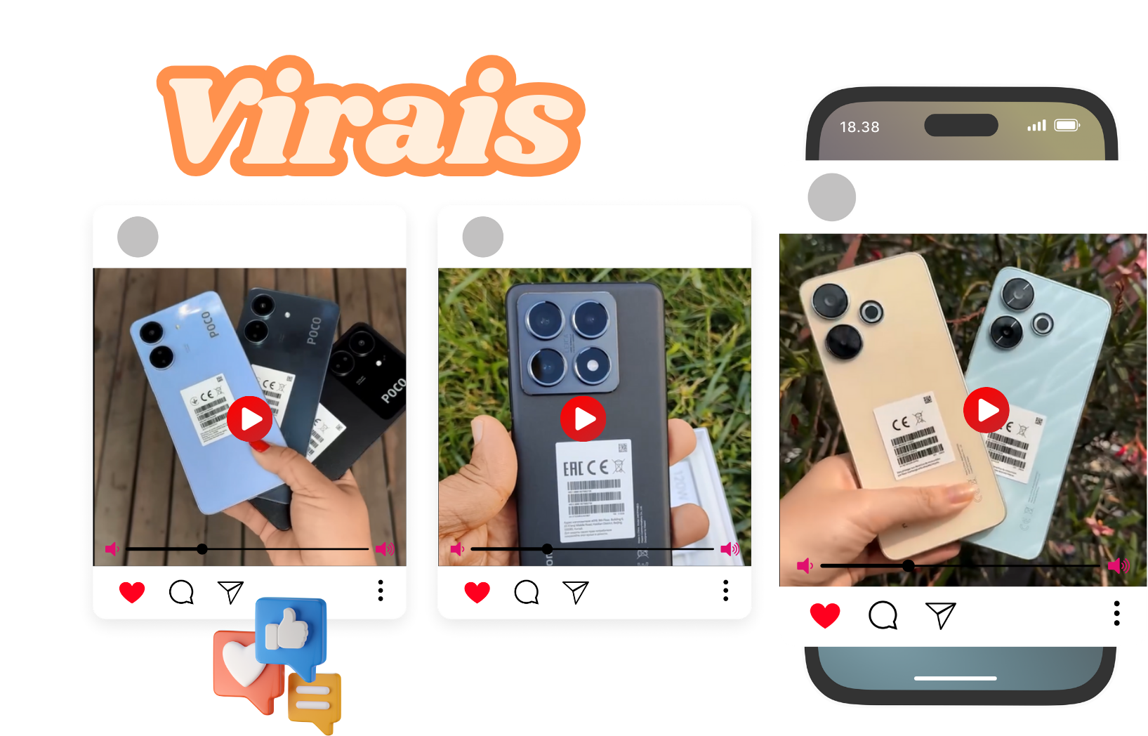 400 Reels Virais Xiaomi