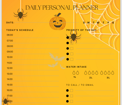 Halloween Daily Planner