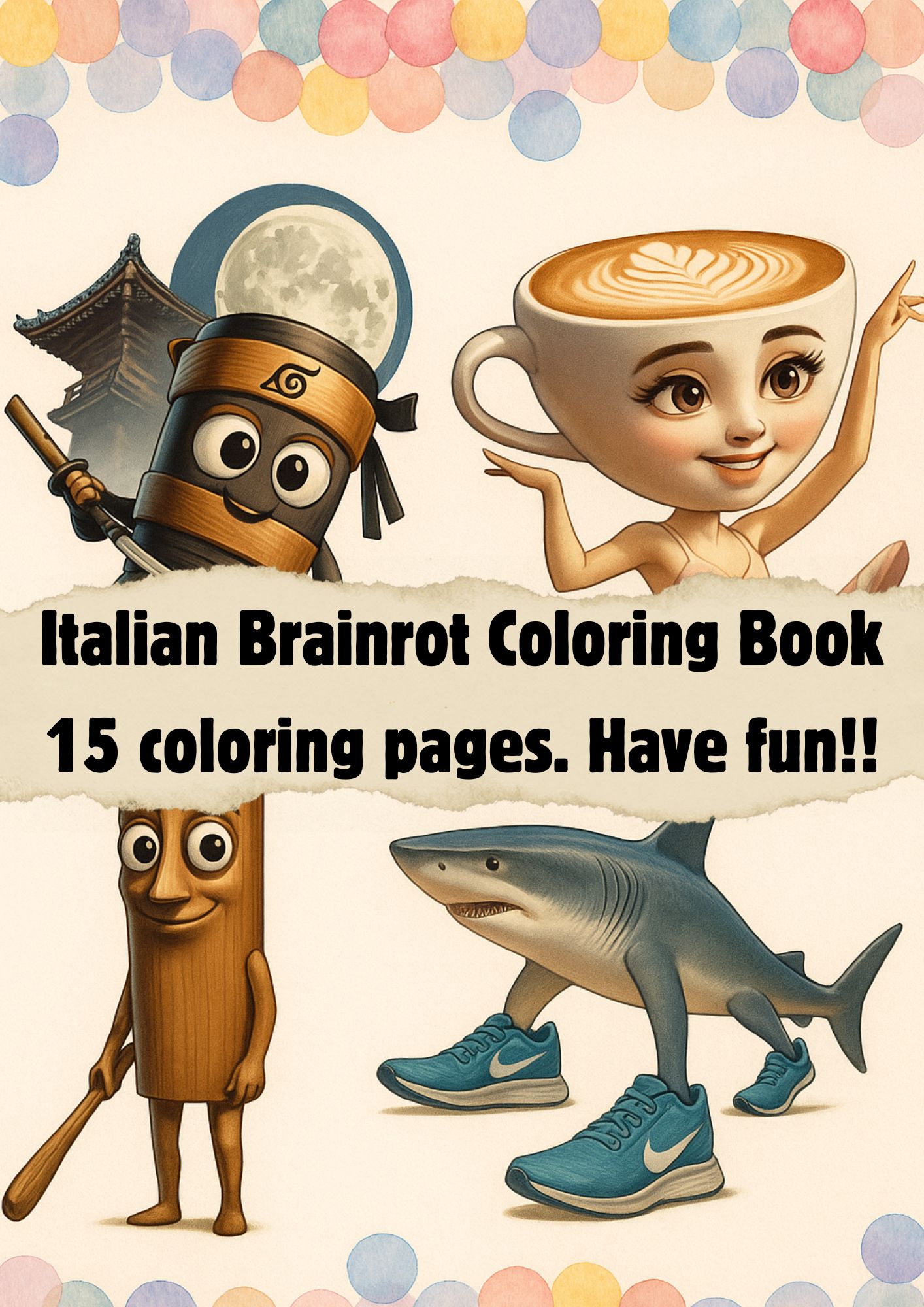 Italian Brainrot Coloring Book - Juan Vásquez | Hotmart