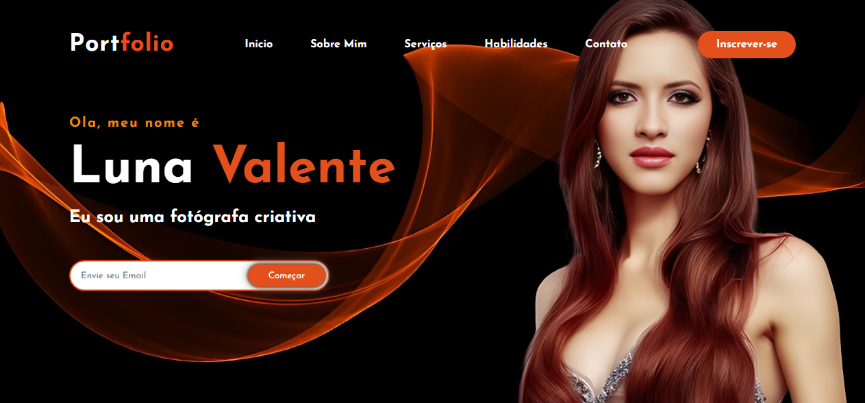 site portfólio em Html e Css