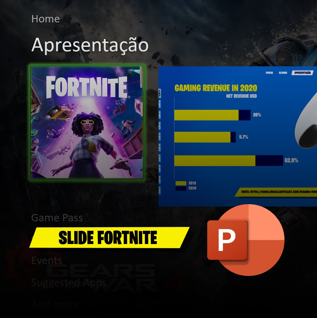 FORTNITE - Template de PowerPoint - Marcelo Setubal | Hotmart