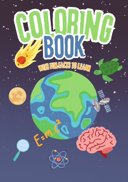 Coloring book with fun facts - Sofia Arias | Hotmart