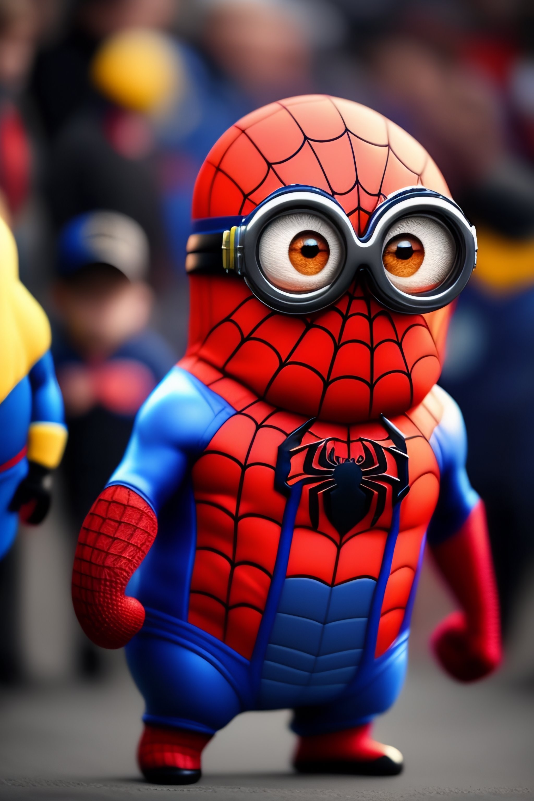 Minions Spiderman Deadpool Minion 3D Druckmodell In Monster Und