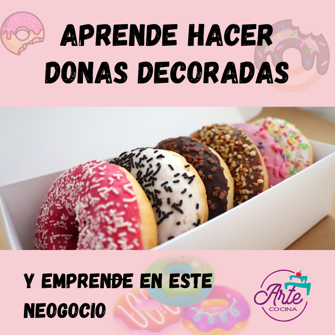Aprende y emprende con donas decoradas