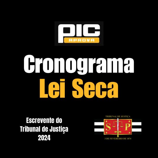 Cronograma de lei seca - Escrevente TJSP 2024 - PIC APROVA | Hotmart Cronograma de lei seca - Escrevente TJSP 2024 - PIC APROVA | Hotmart