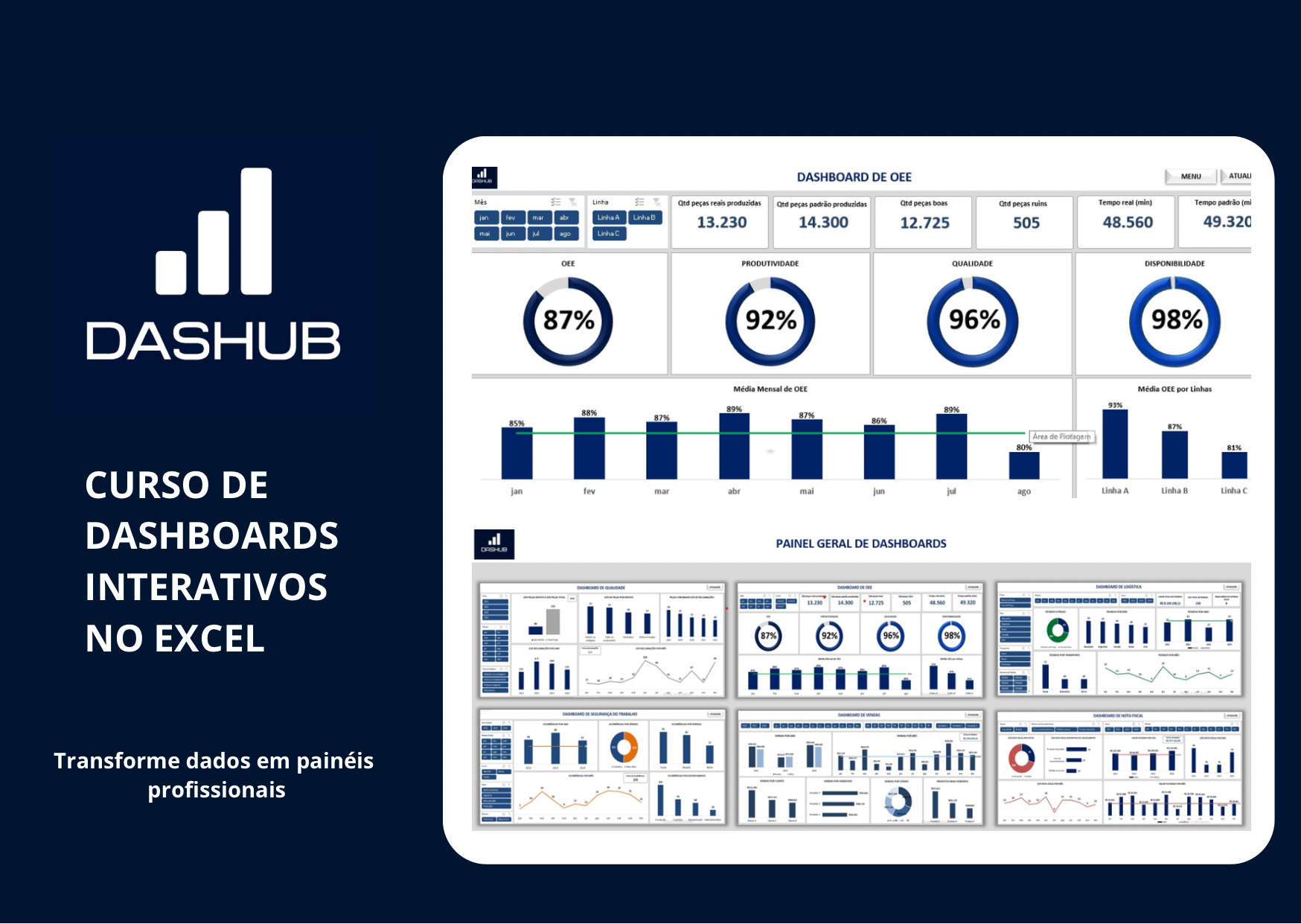 Dashub - Aprenda a transformar dados em dashboards profissionais no...