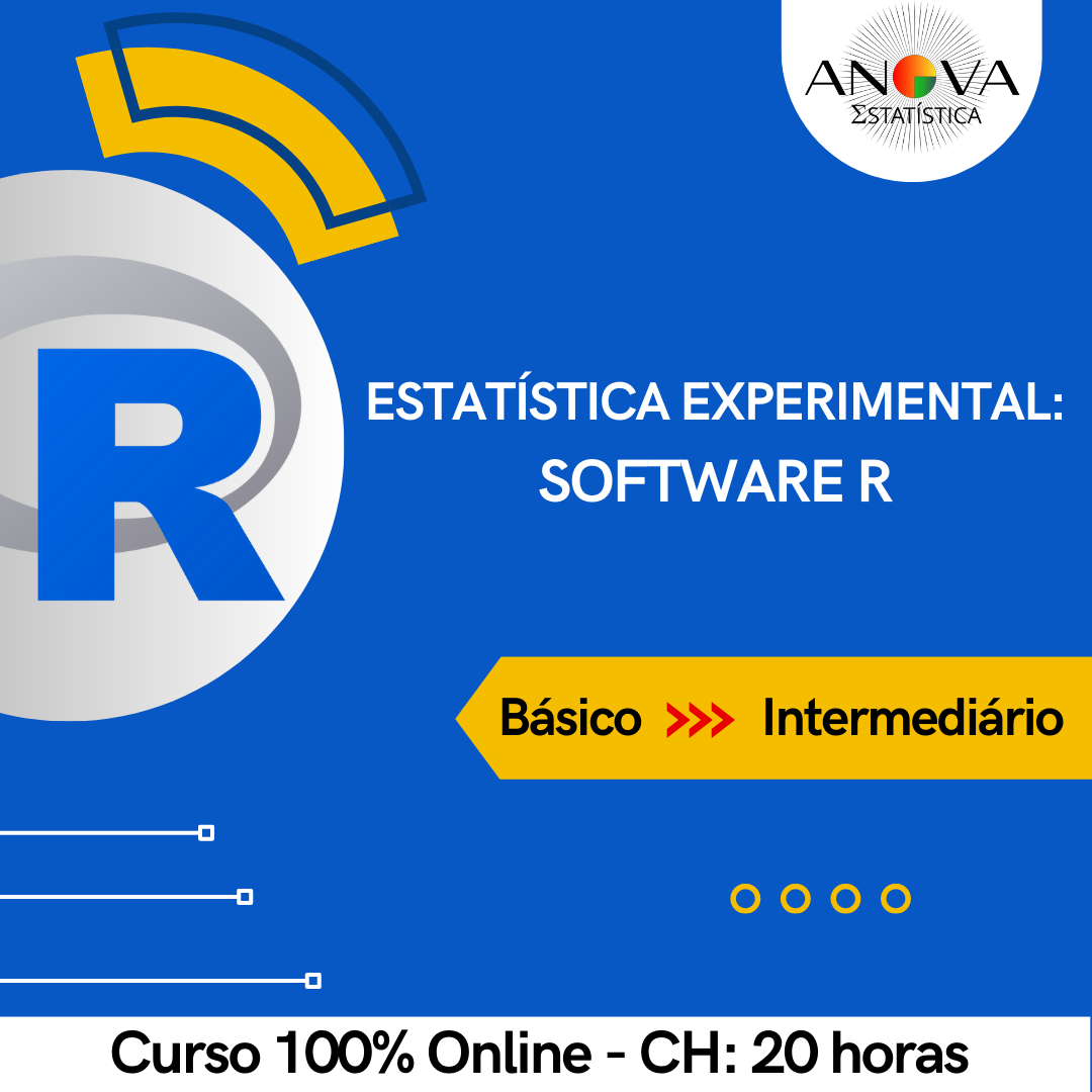 Estatística Experimental: Software R - Anova Σstatística ®️ | Hotmart