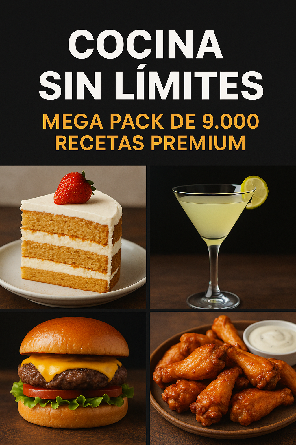 Cocina Sin Límites: Mega Pack de 9.000 Recetas Premium - Jamil Yerl...