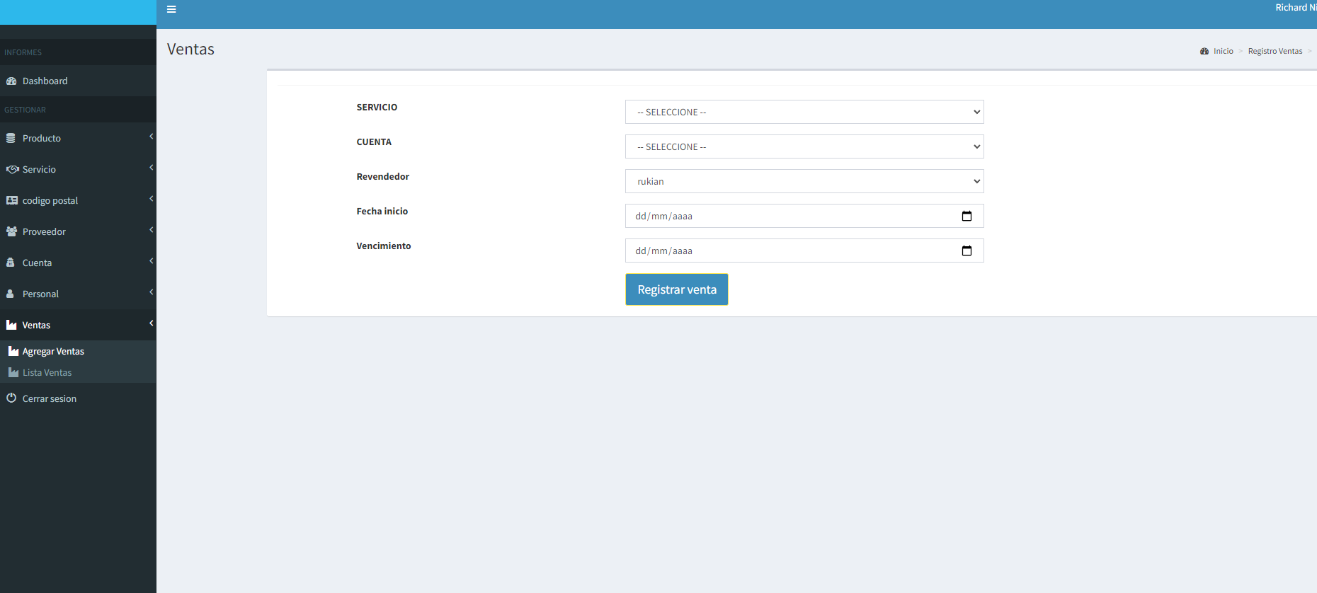 sistema de control de suscripciones streening php - tusolutionweb