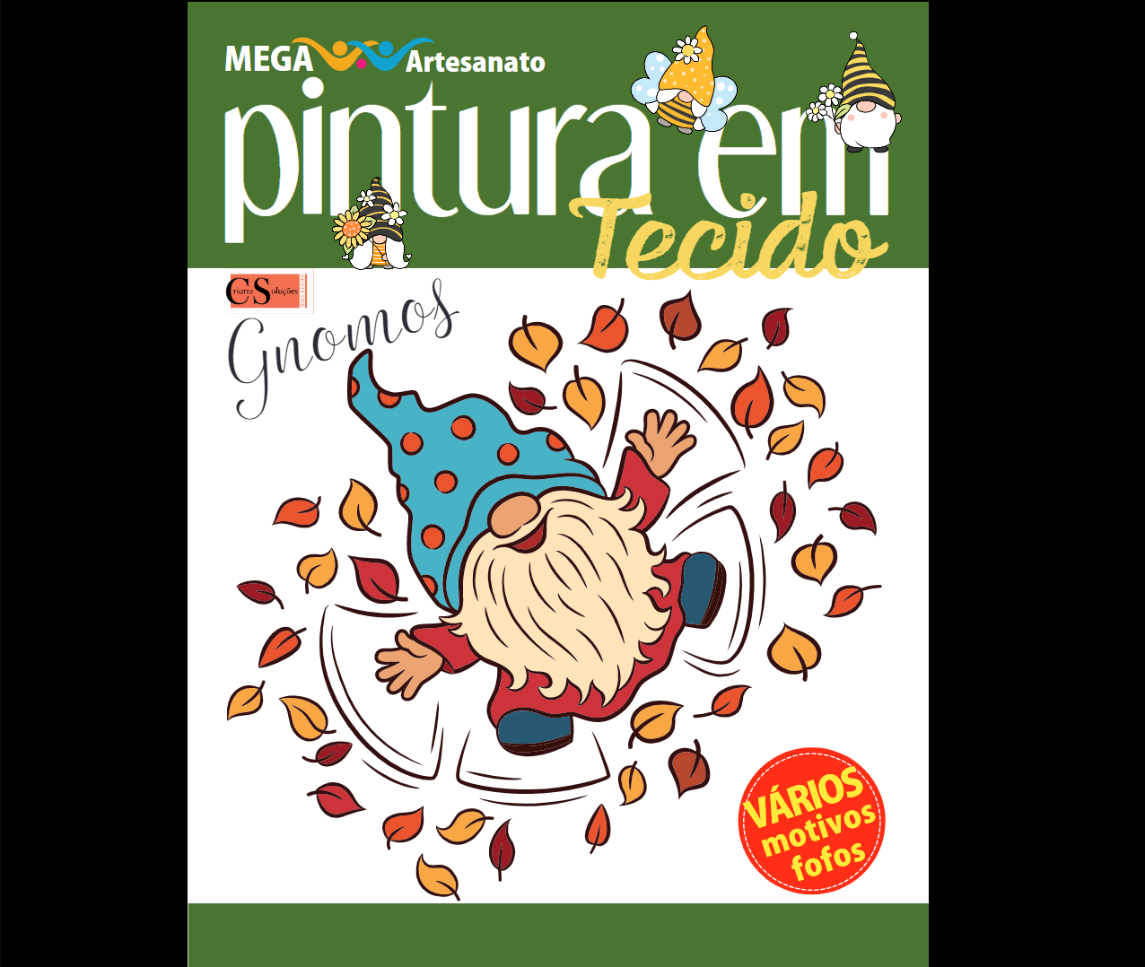 MEGA ARTESANATO PINTURA EM TECIDO - (ed.60) GNOMOS - daniel manier ...