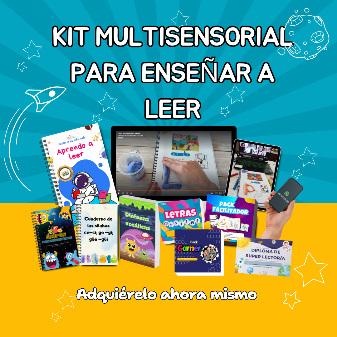 KIT MULTISENSORIAL PARA ENSEÑAR A LEER Y ESCRIBIR.