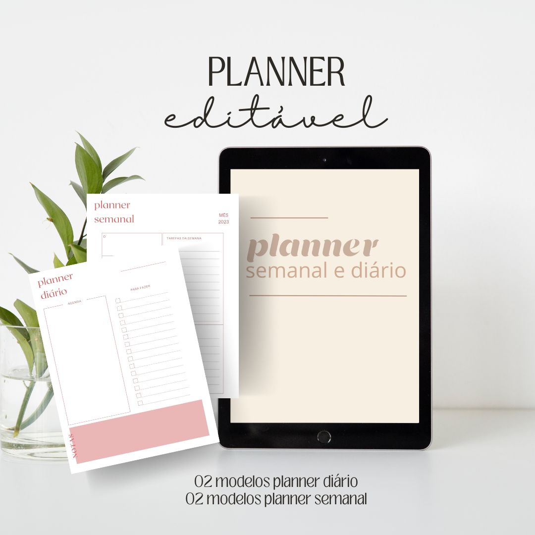Template Canva | Planner Semanal e Diário - Ju Monteiro | Hotmart