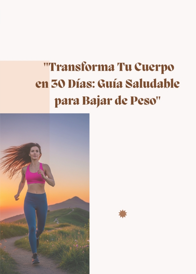 Transforma tu cuerpo en 30 días: guía saludable para bajar de peso ...