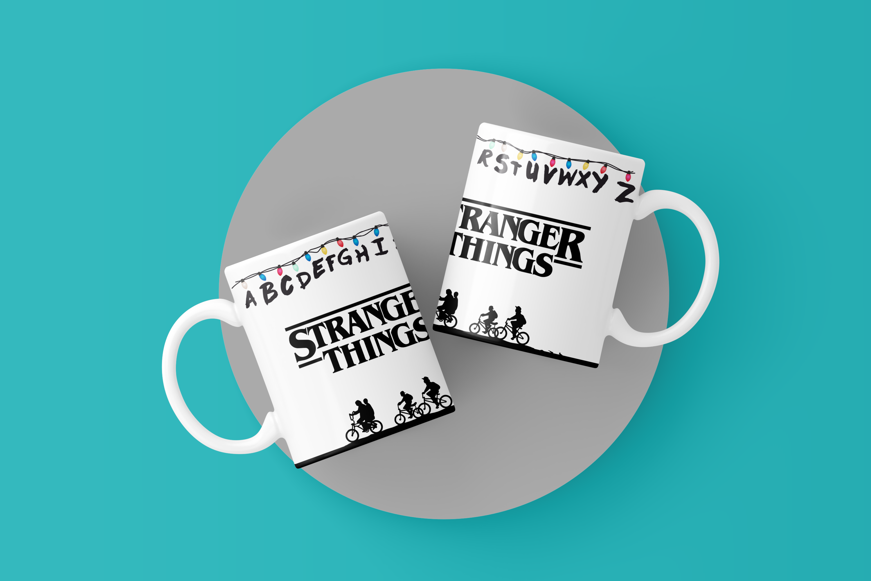 Arte Caneca Stranger Things (Editável)