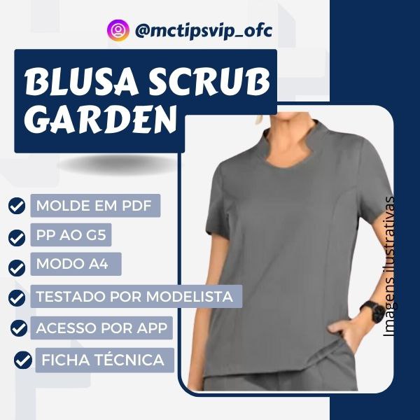 MOLDE EM PDF_A4_BLUSA SCRUB GARDEN