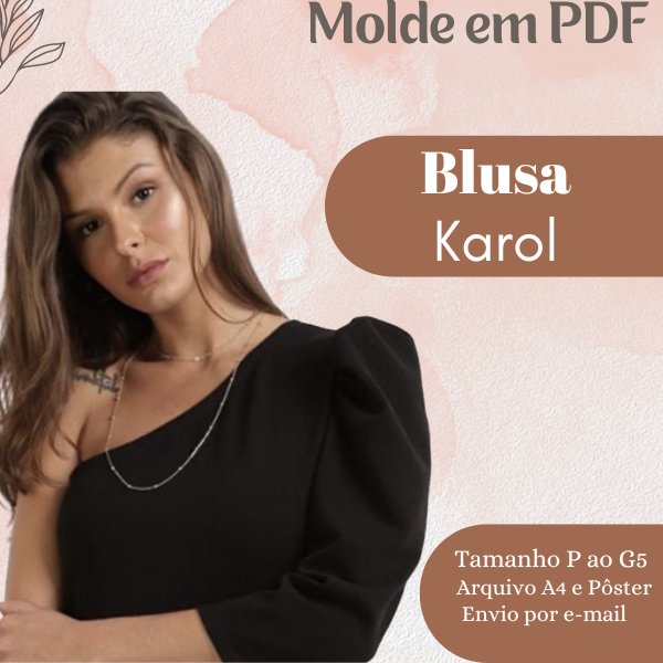 MOLDE EM PDF - BLUSA KAROL - Universo dos moldes | Hotmart