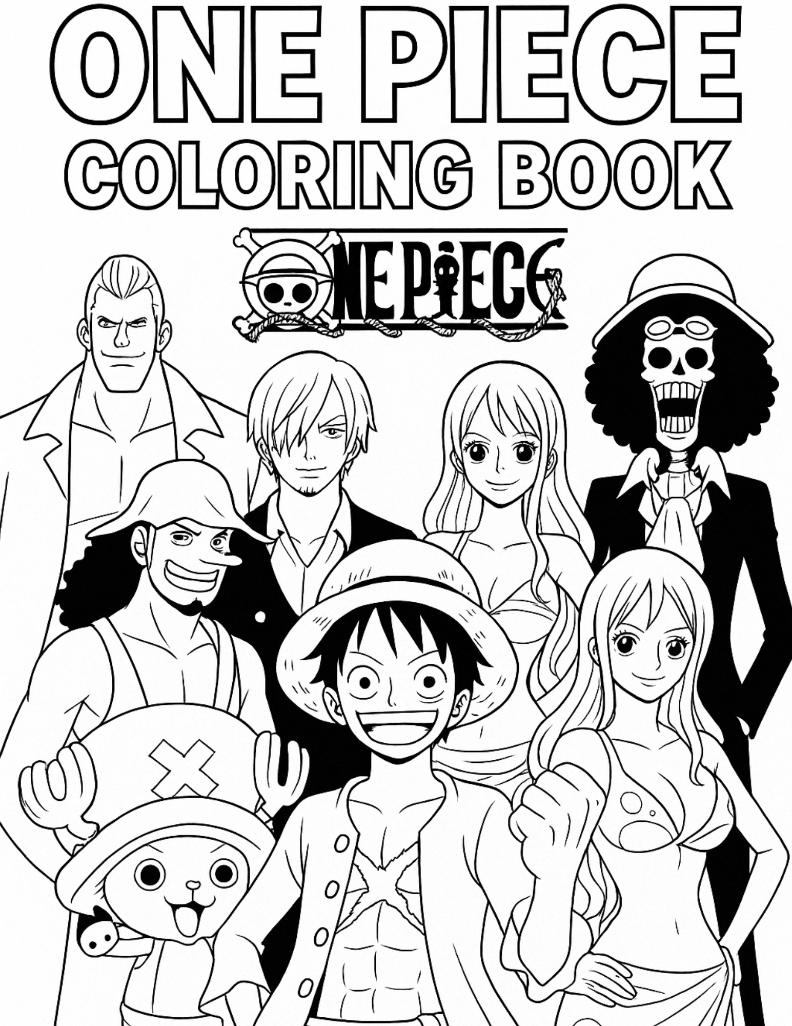 One Piece Coloring Book - Alejandra Paola Medina Guillen | Hotmart