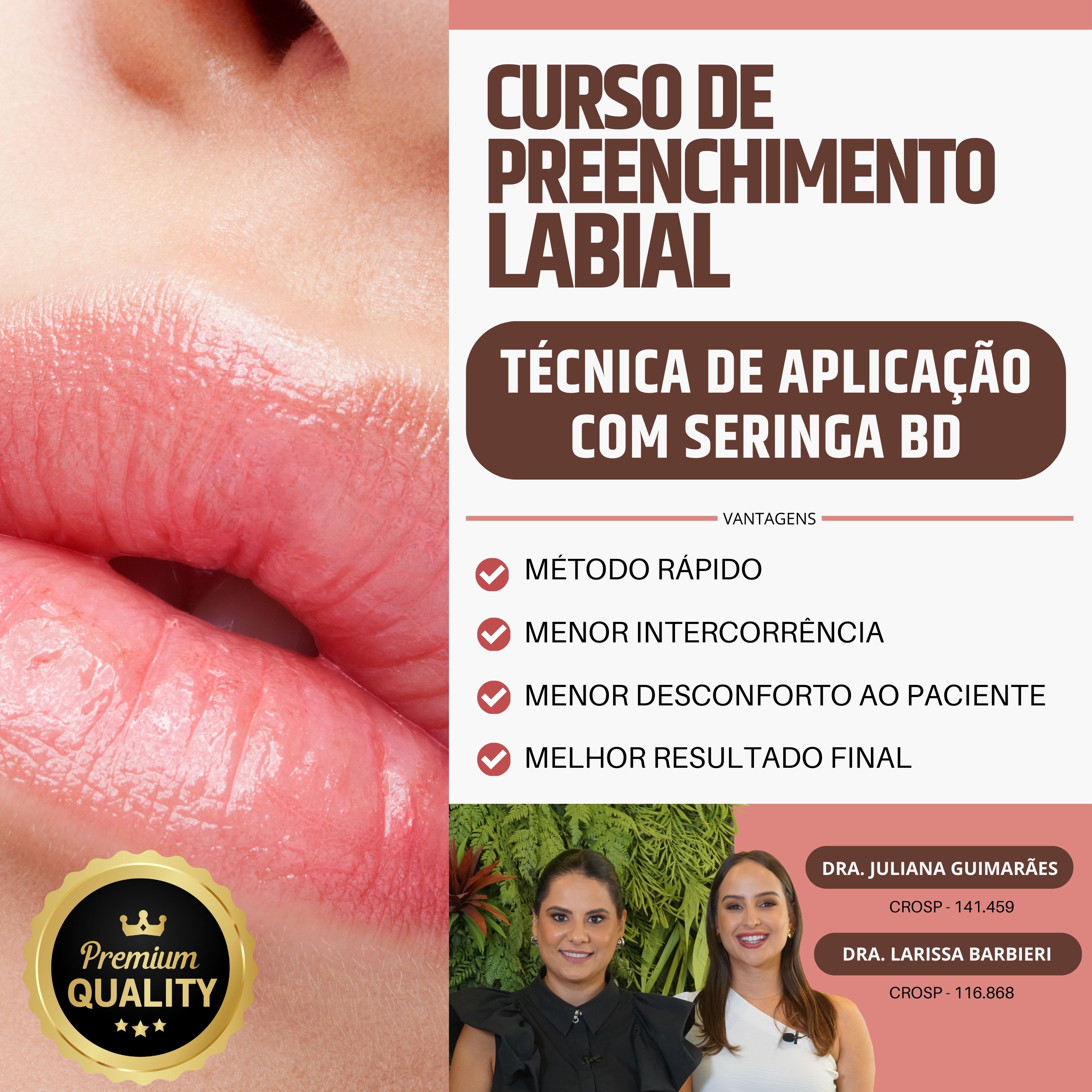 Curso de Preenchimento Labial - Técnica com Seringa BD