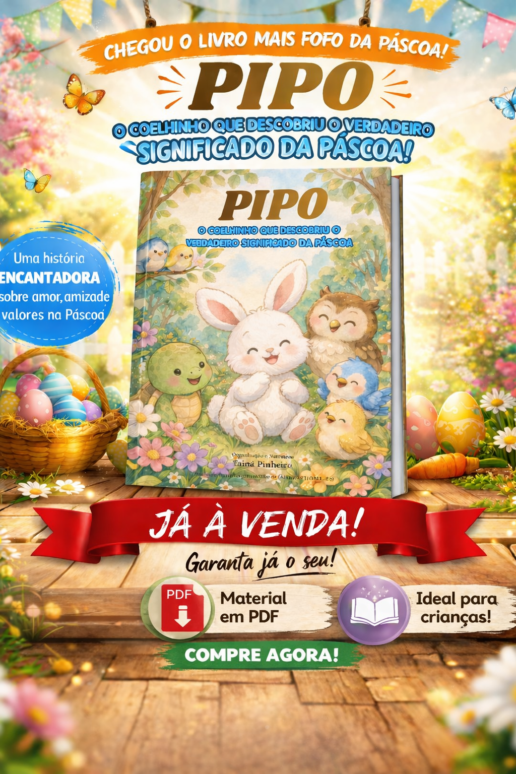 Livro: Pipo. O coelhinho que descobriu o verdadeiro significado da ...